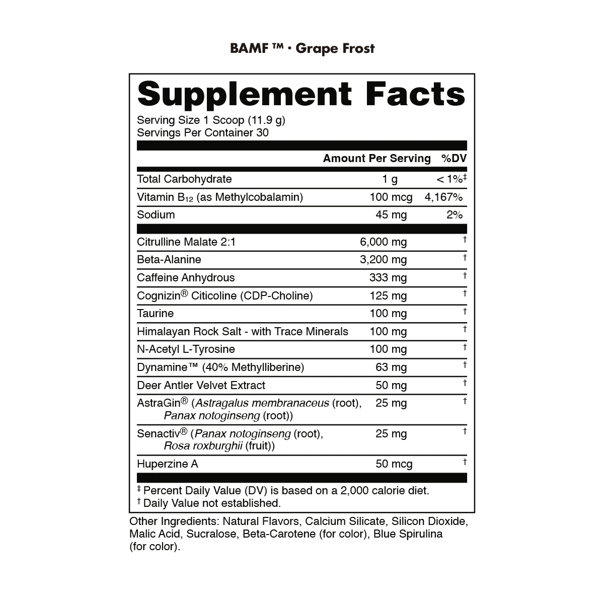 LAST CHANCE FLAVORS - BAMF High Stimulant Nootropic Pre-Workout - Bucked Up